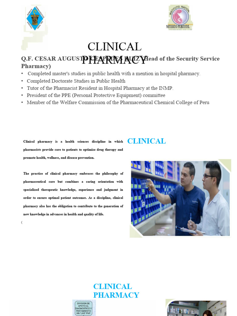 Clinical Pharmacy | PDF | Pharmacy | Pharmacology