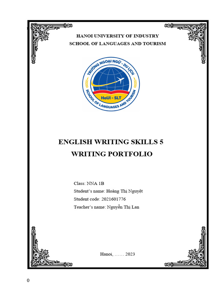 English Writing Skills Portfolio | PDF | Tourism | Water