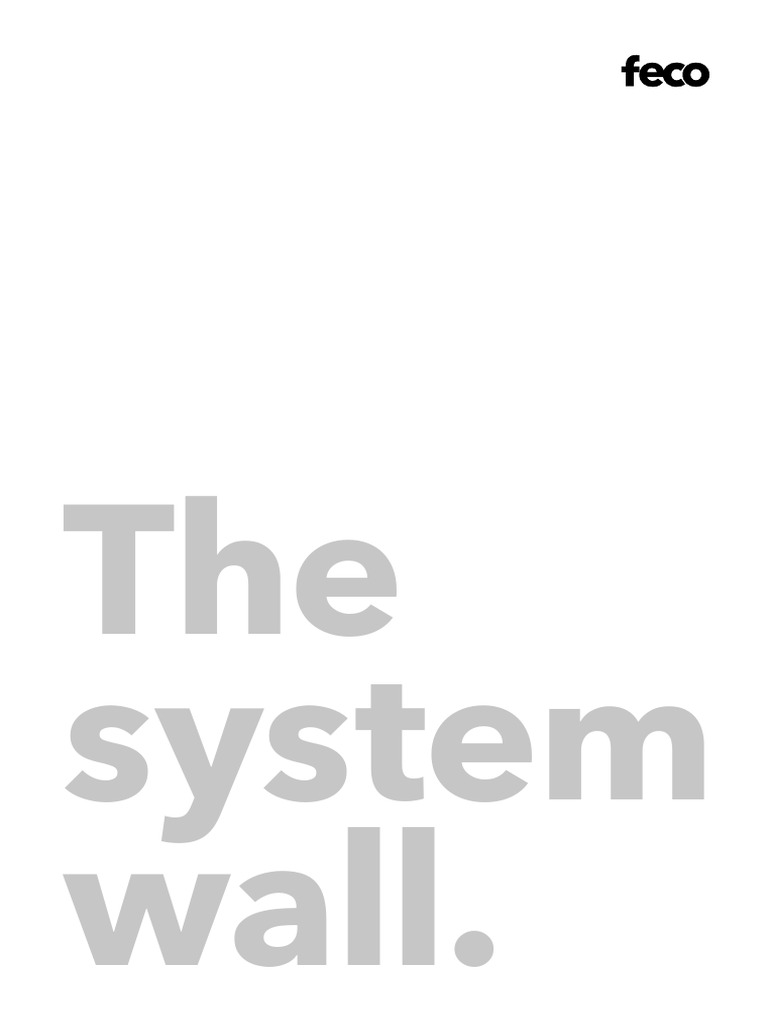 Feco System Wall Product Brochure en 2023 | PDF | Wall | Door
