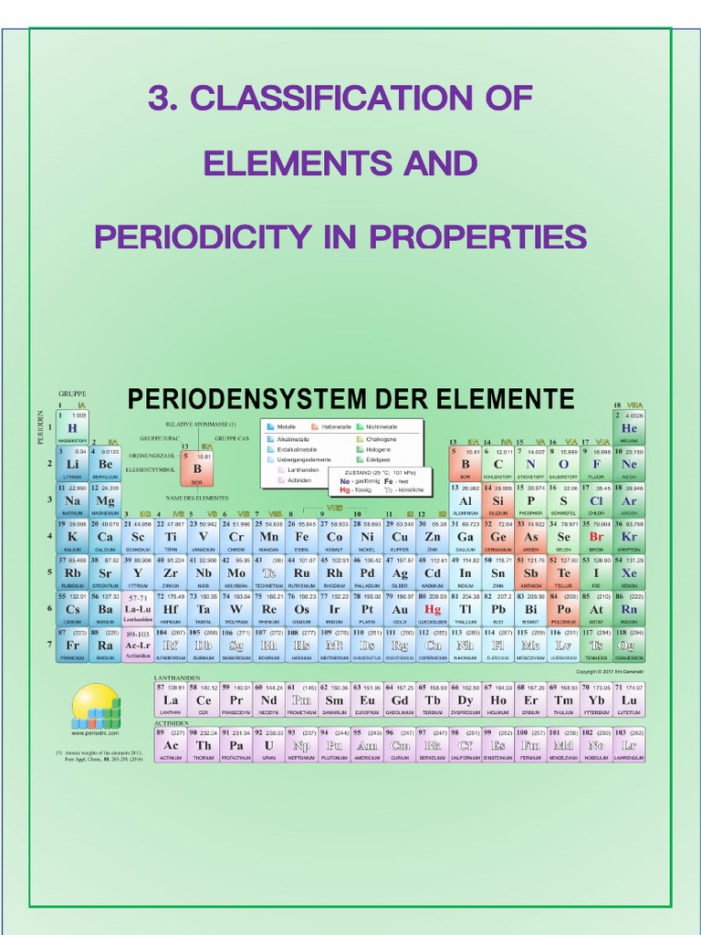 3.classification of Elements and Periodicity in Properties | PDF | Ion ...