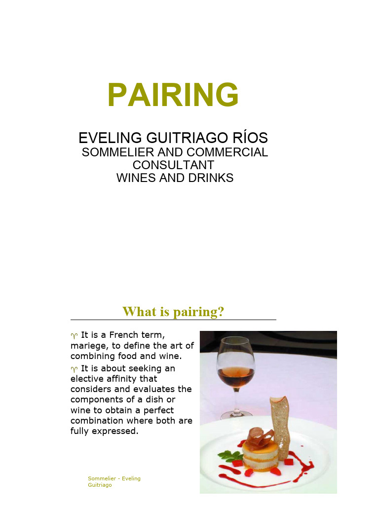 PDF Pairing | PDF | Taste | Wine