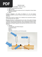 Tuning Fork Vibration Experiment Guide | PDF | Sound | Experiment