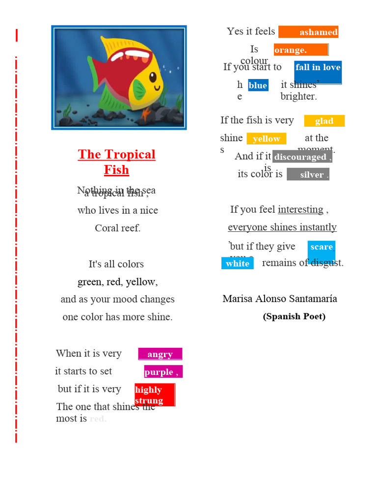 The - Fish - Tropical - Poem | PDF