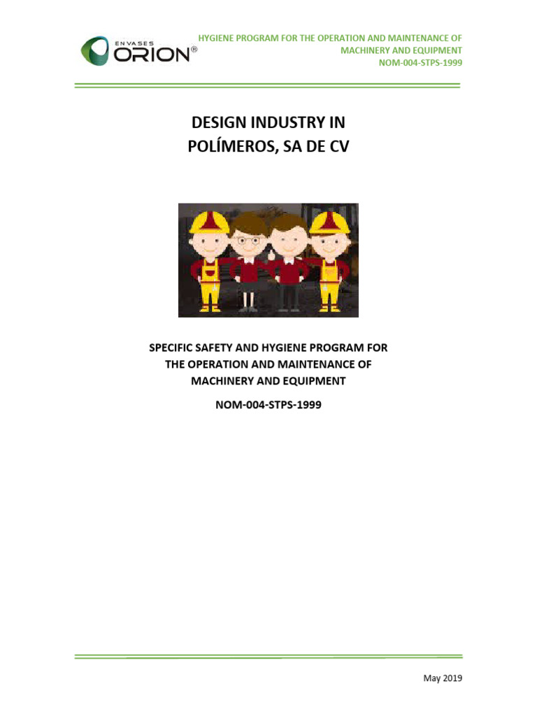 PESH Operation and Maintenance of Machinery and Equipment | PDF ...