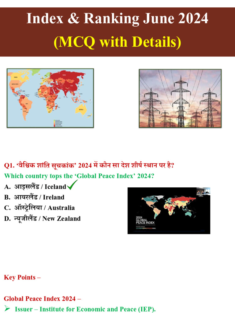 Index & Ranking (June 2024 Updated) | Download Free PDF | United Arab ...
