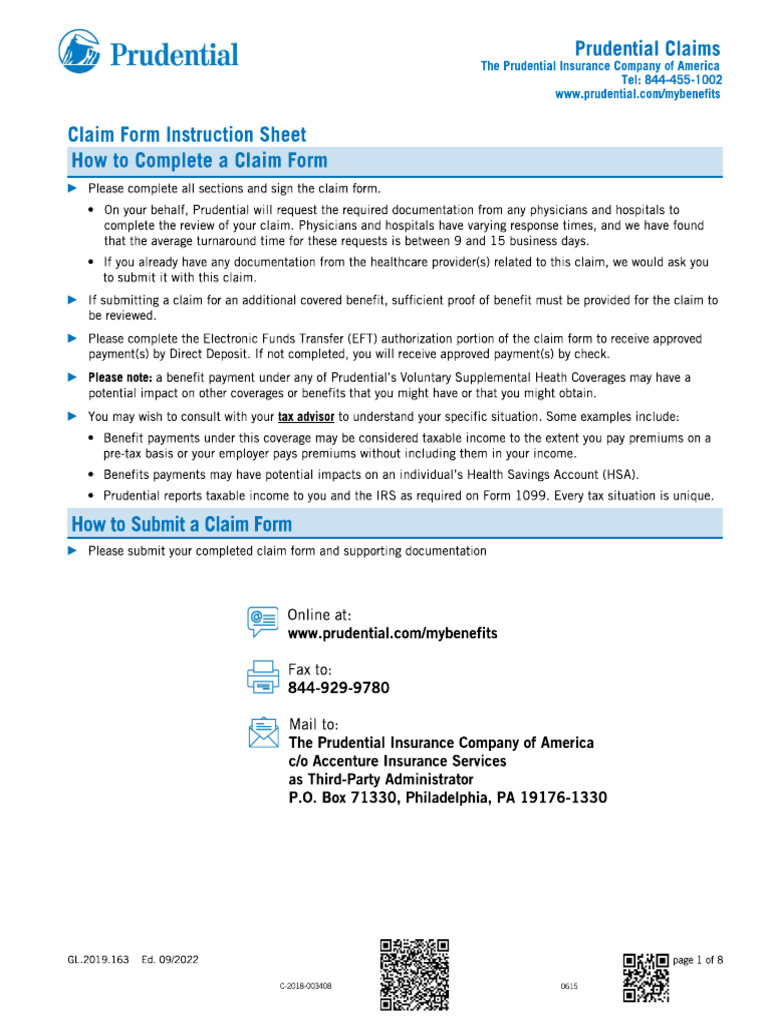 Prudential Form | PDF | Taxes | Payments