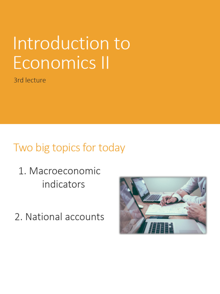 Lecture - Intro. To Econ. II - 2024 | PDF | Gross Domestic Product | National Accounts