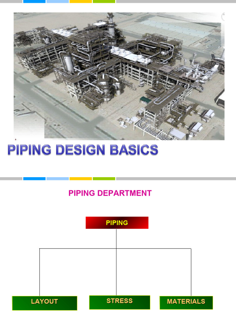 Piping - Design - Presentation - Part1 | PDF | Pipe (Fluid Conveyance) | Gases