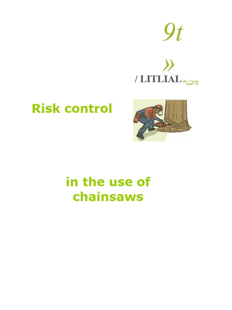 Risk Control In Chainsaw Work Pdf