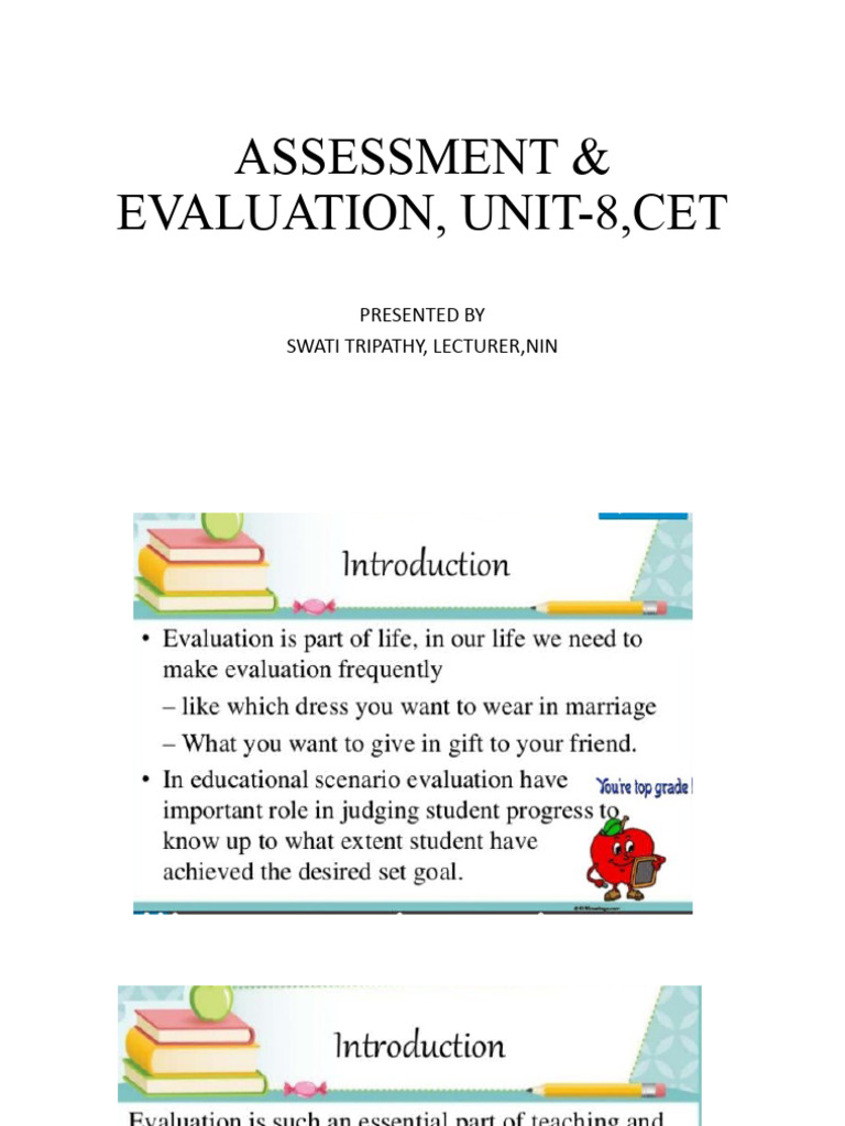 Assessment & Evaluation Unit-8 Cet | PDF