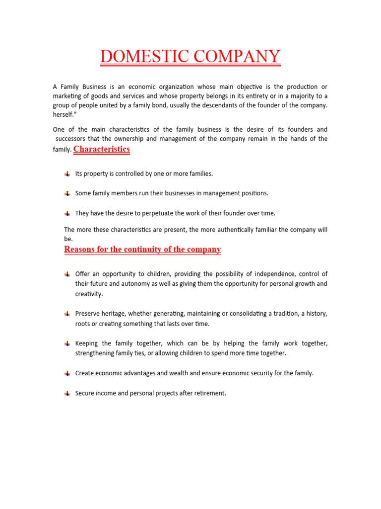 Domestic Company | PDF | Multinational Corporation | Internationalization