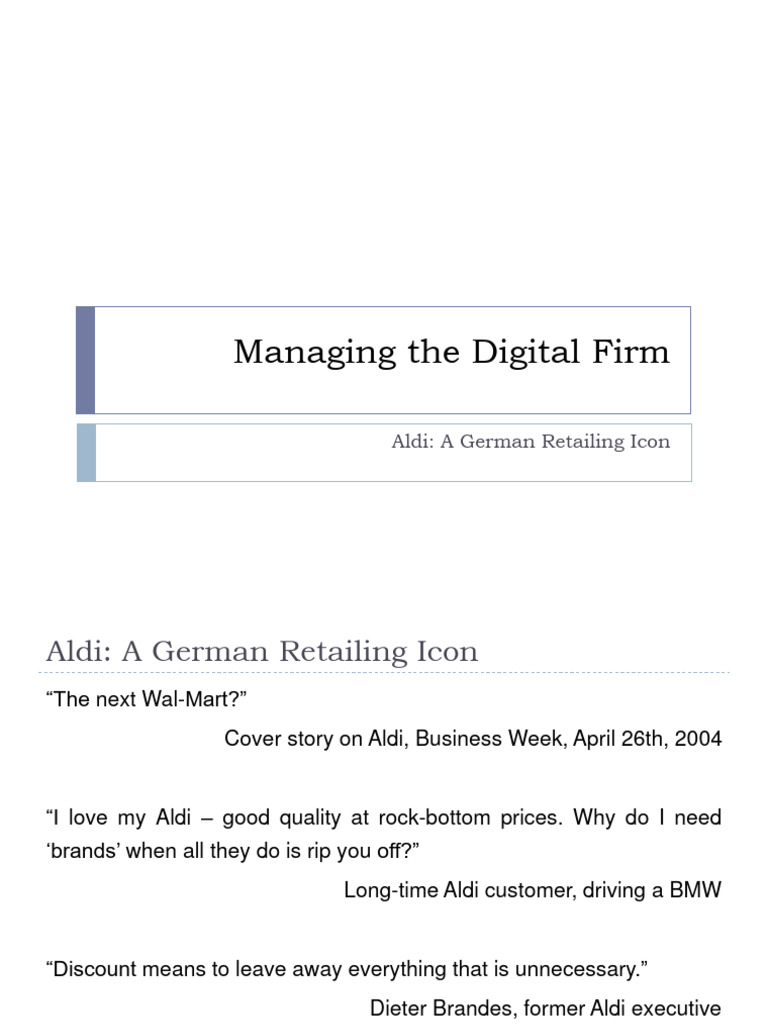 Aldi | PDF | Walmart | Private Label