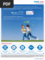 Tata AIA Param Raksha Life Pro Leaflet | PDF | Insurance | Life Insurance
