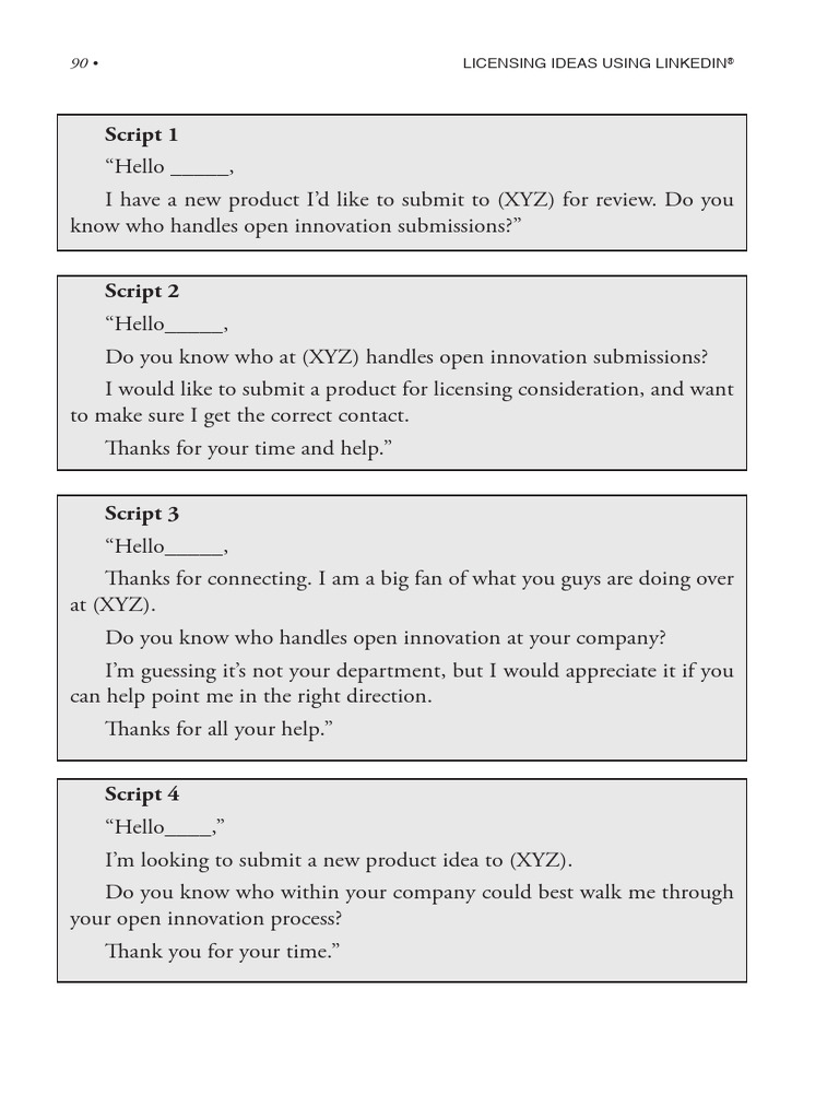 Sample-Scripts For Reach Out | PDF