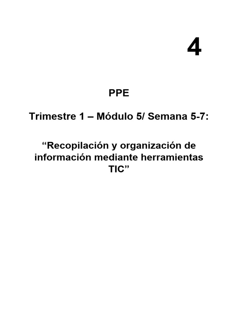 EPP Trimestre 1 - Módulo 5/ Semana 5-7:: EPP Trimestre 1 - Módulo 5/ Semana 5-7::