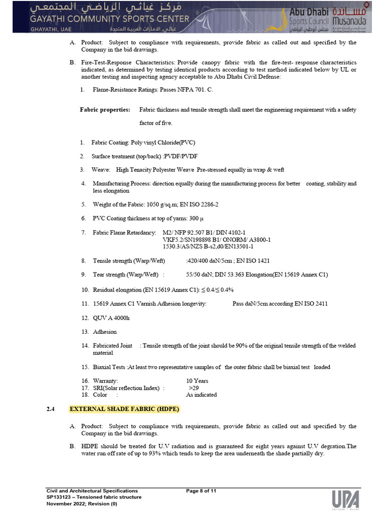 Specs Shade | PDF | Textiles | Materials