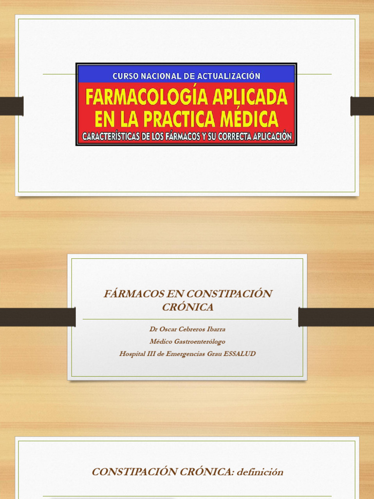 Tratamiento de la Constipación Crónica | PDF | Síndrome del intestino ...