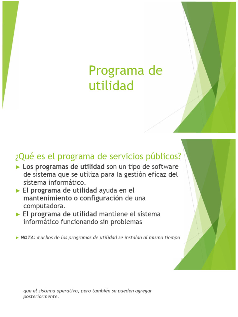 Programas de Utilidad | PDF | Archivo de computadora | Software antivirus