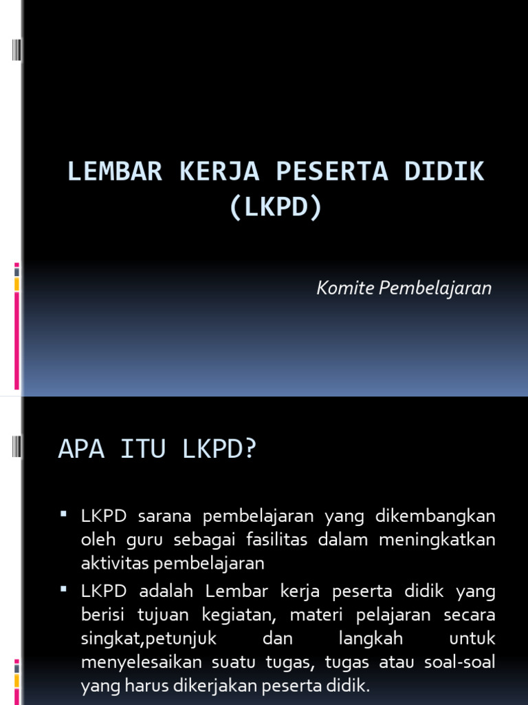 Presentase LKPD Dan Jobsheet | PDF