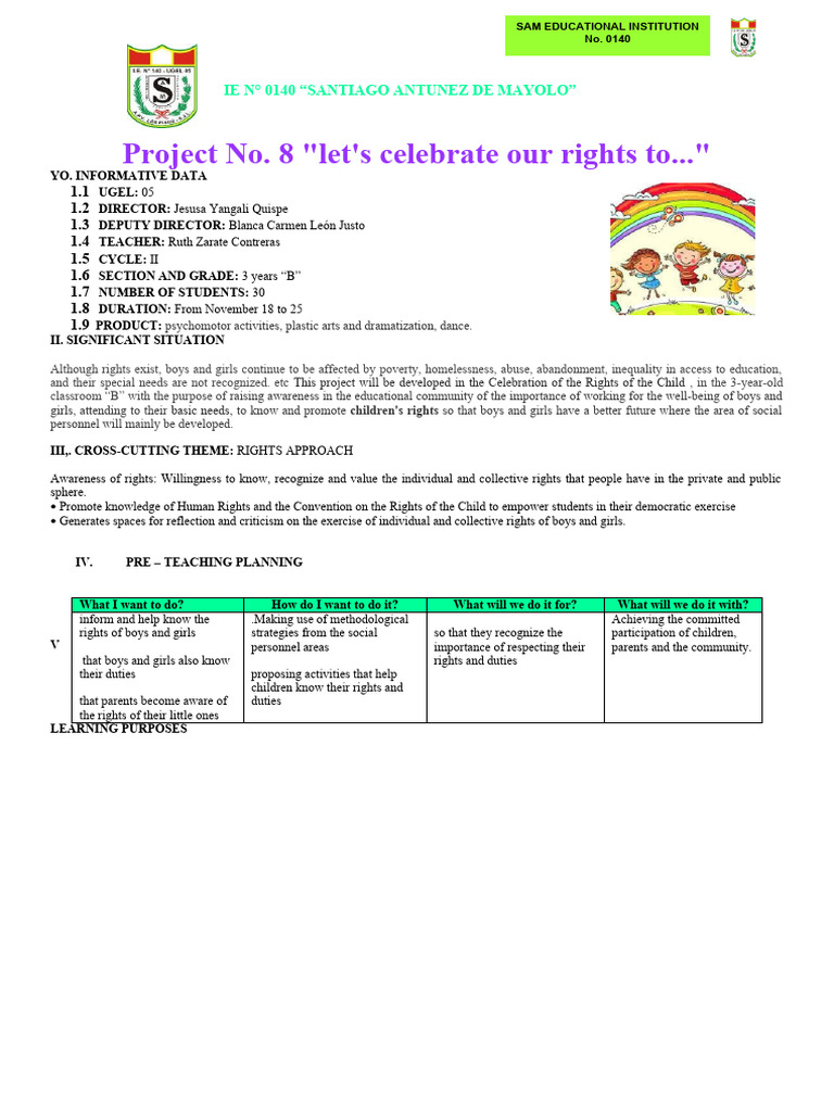 Children's Rights Project | Download Free PDF | Communication | Emotions