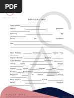 Physio Initial Assessment Form | PDF | Self-Improvement