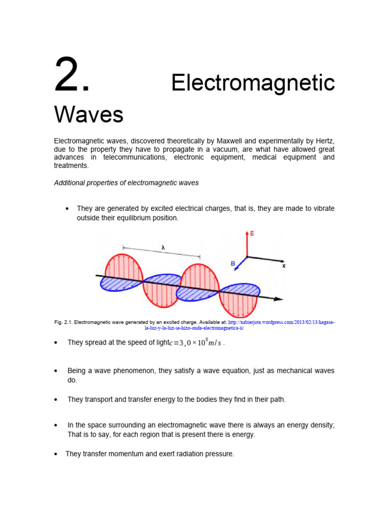 Electromagnetic Waves | PDF | Waves | Electromagnetic Radiation