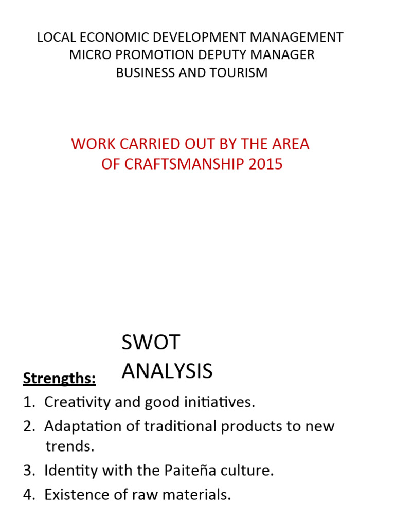 Craft Activities | PDF | Swot Analysis | Crafts