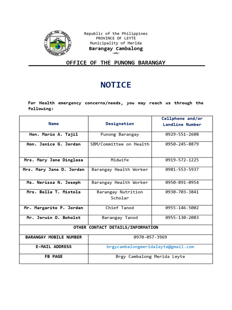 Notice of BHERT | PDF