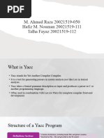 YACC - Compiler Design | PDF | Parsing | Grammar