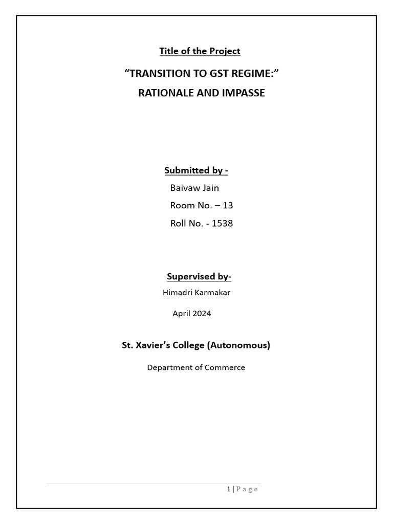 Research Project | PDF | Taxes | Value Added Tax