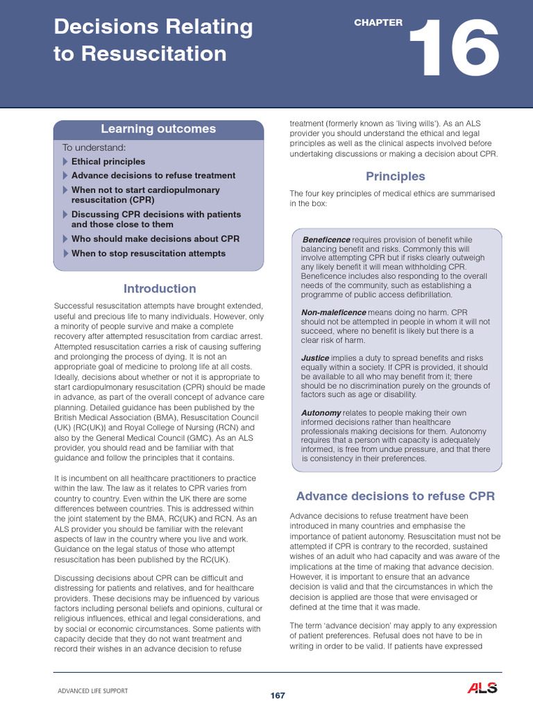 Chapter 16 | PDF | Cardiopulmonary Resuscitation | Cardiac Arrest