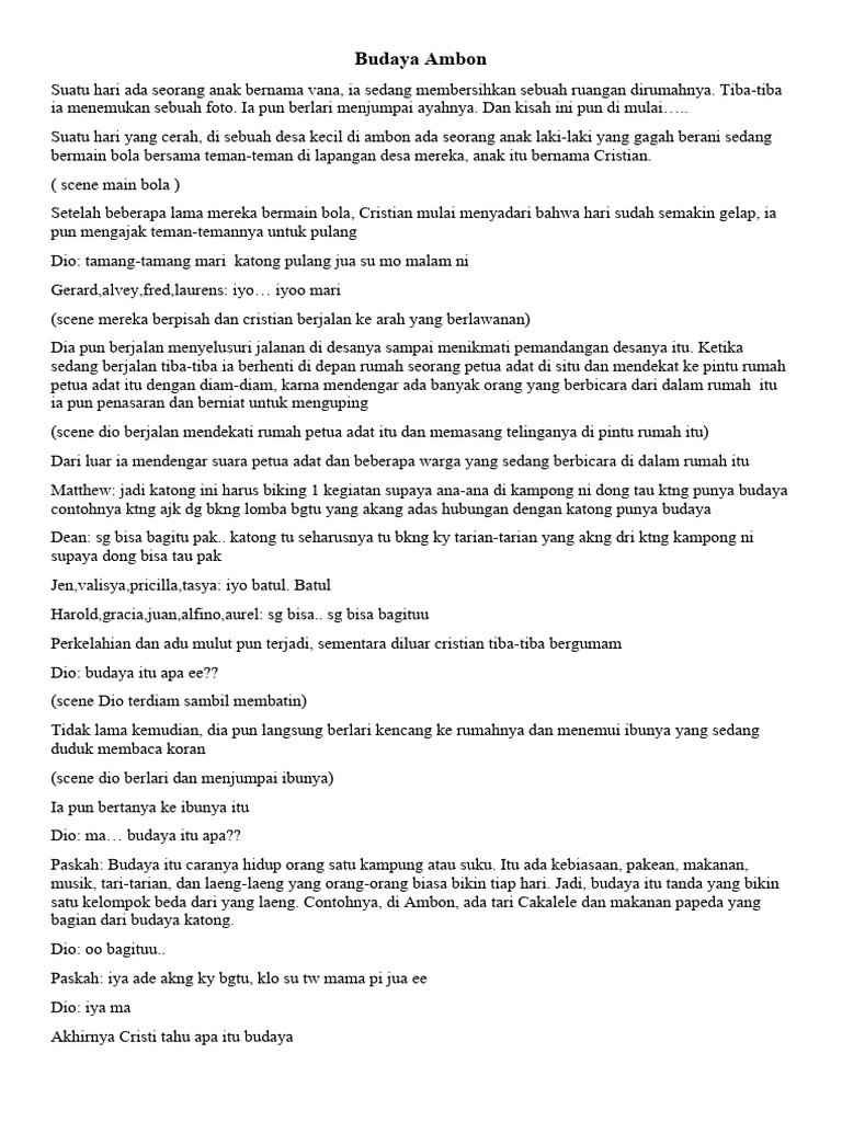 Budaya Ambon | PDF