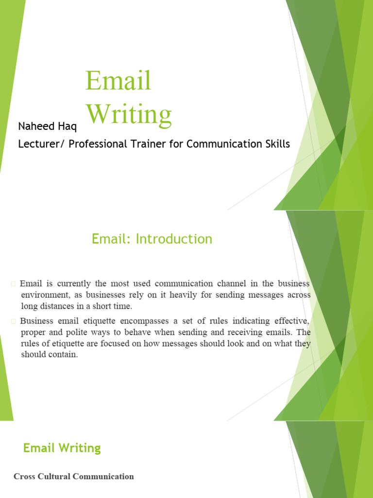 Effective Email Writing Guidelines | PDF | Communication | Linguistics