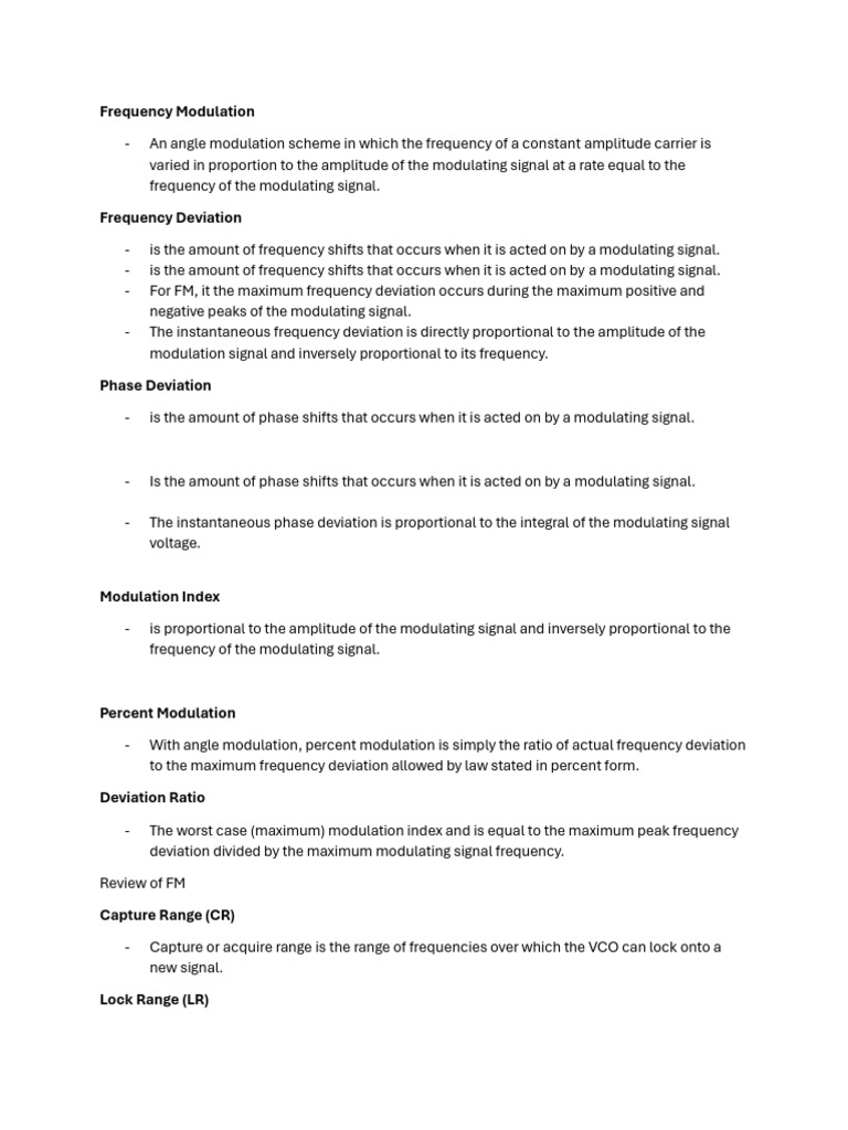 Module 4 Electives 4 Word | PDF | Frequency Modulation | Modulation