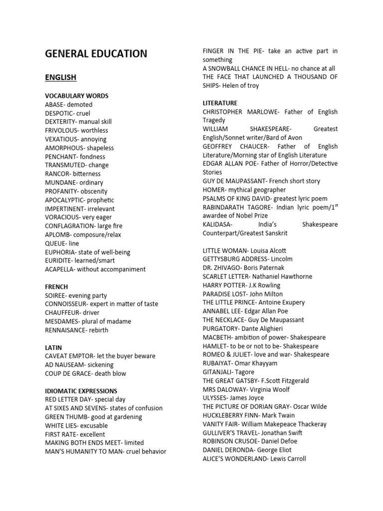 GenEd & ProfEd Reviewer | PDF | President Of The Philippines | World ...