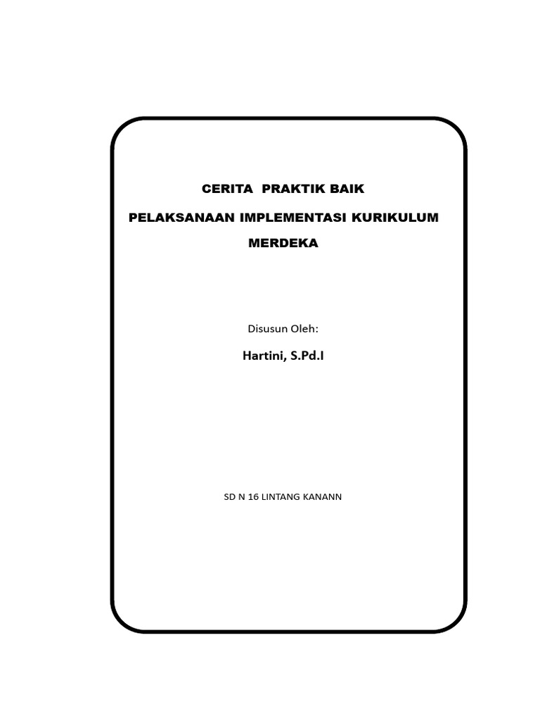 Cerita Praktik Baik Hartini | PDF