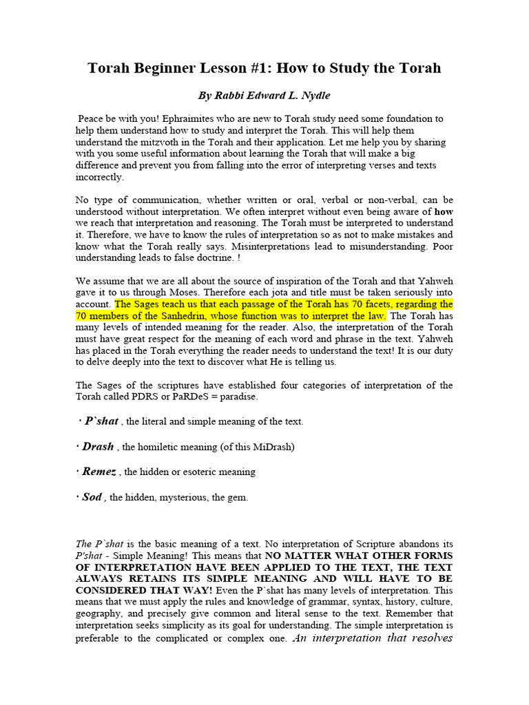 How To Study Torah | PDF | Talmud | Judaism