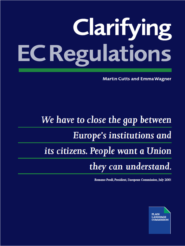 Clarifying EC Regulations Complete | PDF | European Union | European ...