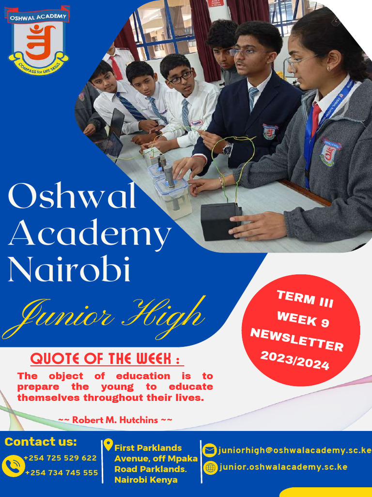 Oshwal Academy Nairobi: Junior High | PDF | Science | Inquiry
