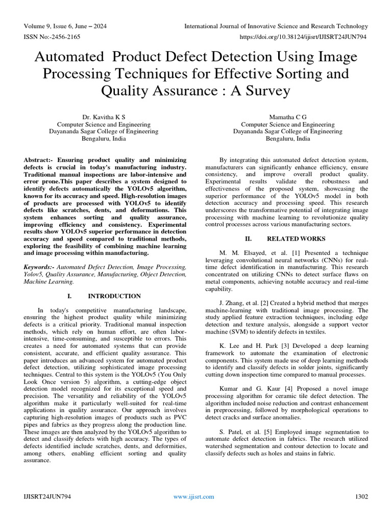 Automated Product Defect Detection Using Image Processing Techniques ... Automated Product Defect Detection Using Image Processing Techniques ...