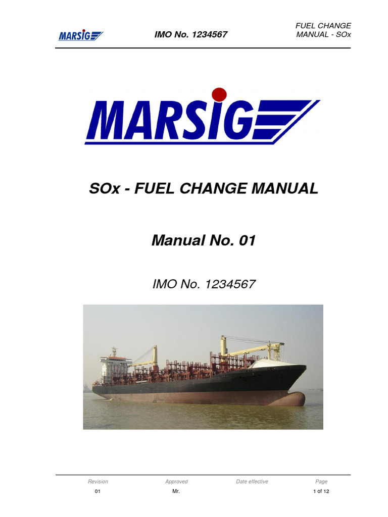 SECA - Fuel Oil Change-Over Manual | PDF | Pollution