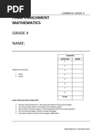 Grade6_Math_Exam_Answer_Key | PDF