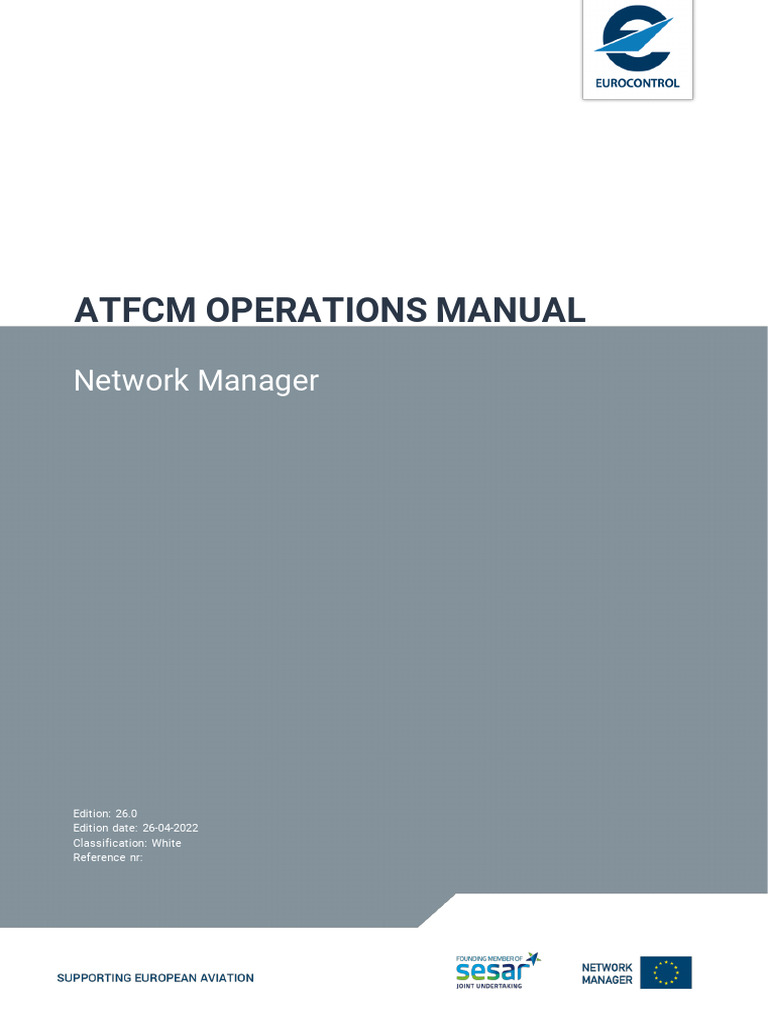 ATFCM Operations Manual 26.0 External | PDF | Air Traffic Control | Airport