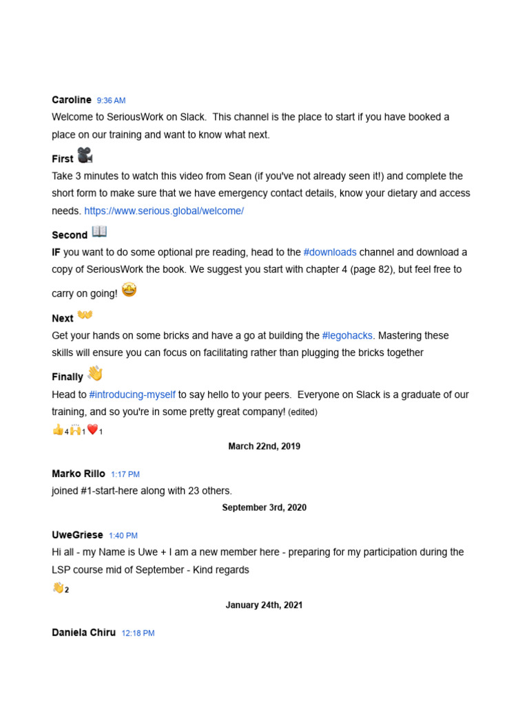 Slack Archive - Start Here | PDF