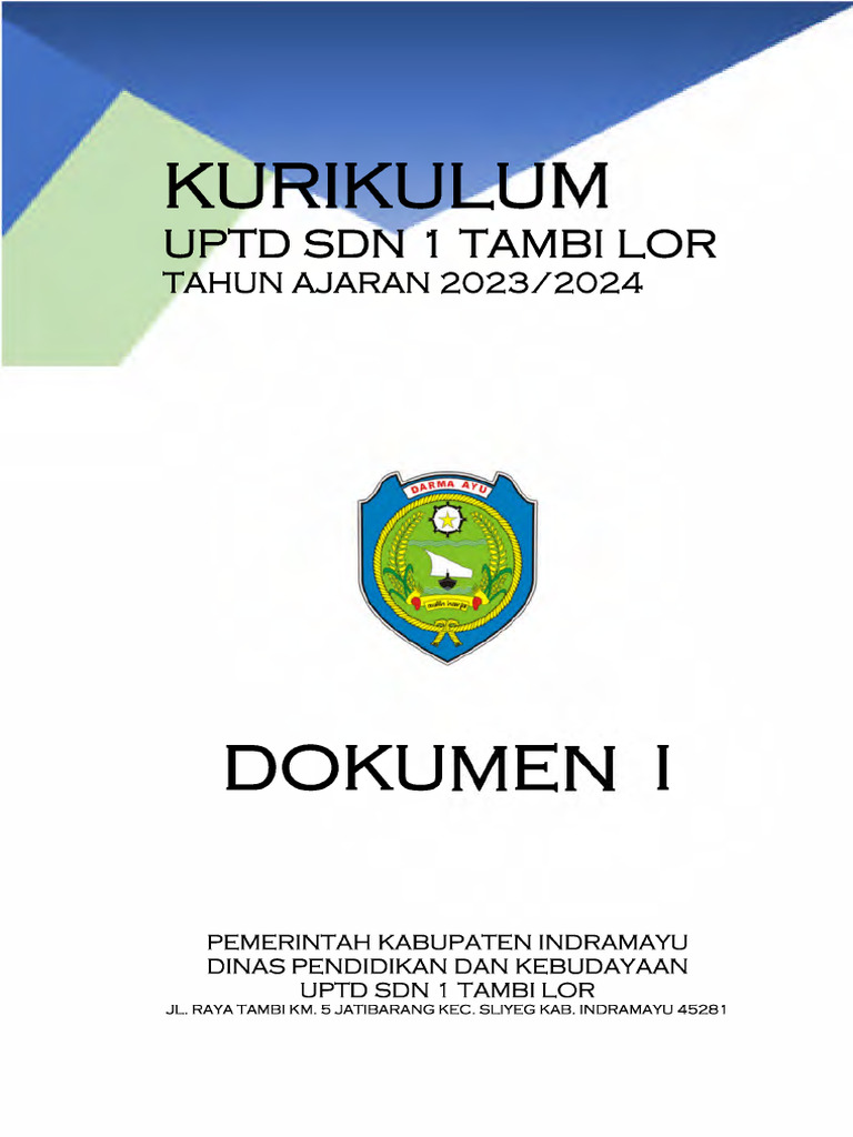 Kosp Uptd SDN 1 Tambi Lor TP 2023-2024 | PDF