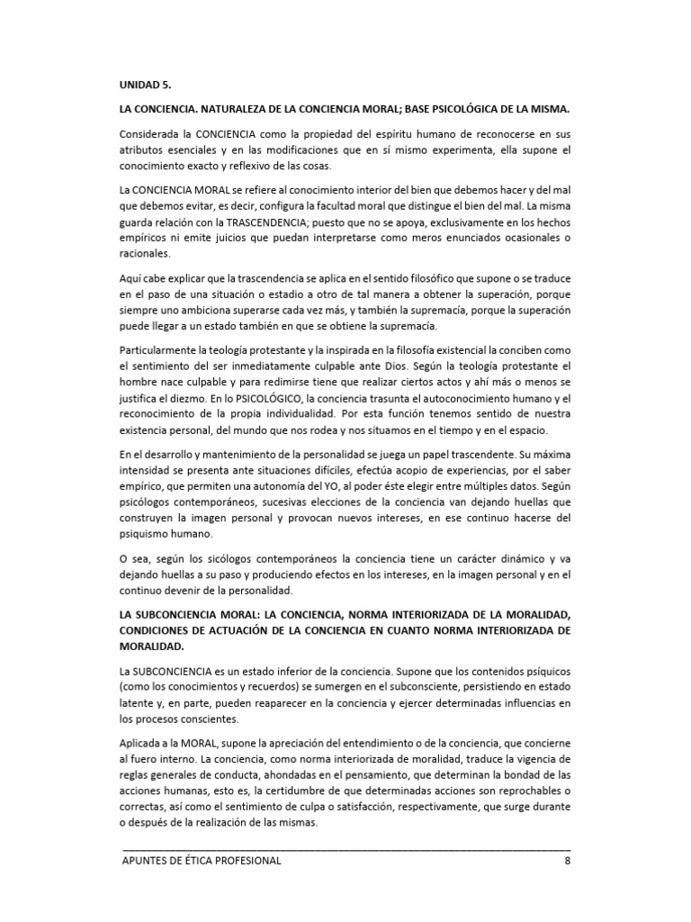 Unidad 5 | PDF | Moralidad | Libertad