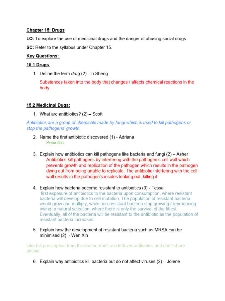 Chapter 15 Drugs - Student | PDF | Heroin | Morphine