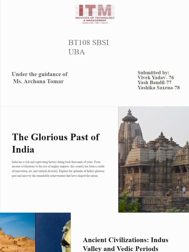 India's Glorious Historical Legacy | PDF | Spirituality | Vedas