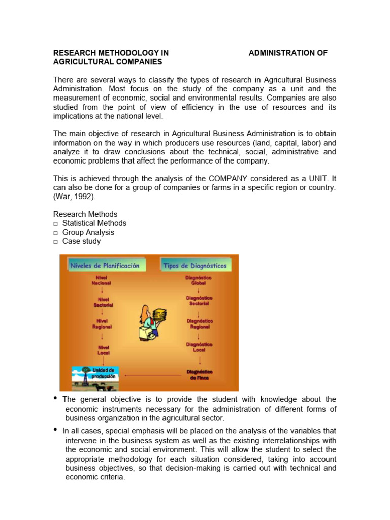 Research Methodology in Agricultural Business Administration | PDF ...