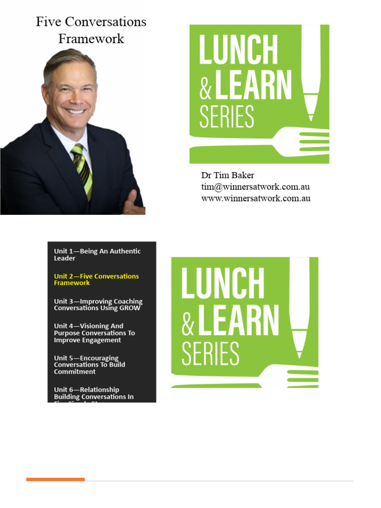 Five Conversations Framework | PDF | Employment | Organizational Behavior